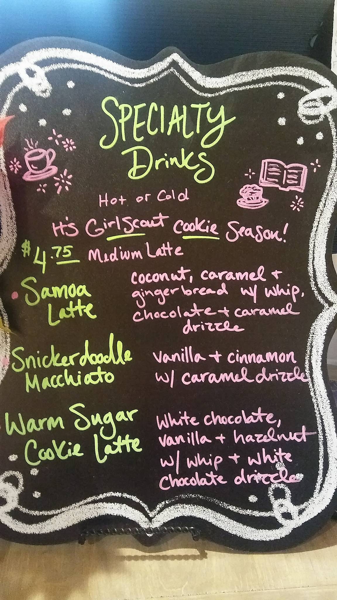 Menu at Editions - Coffee and Bookstore restaurant, Kannapolis