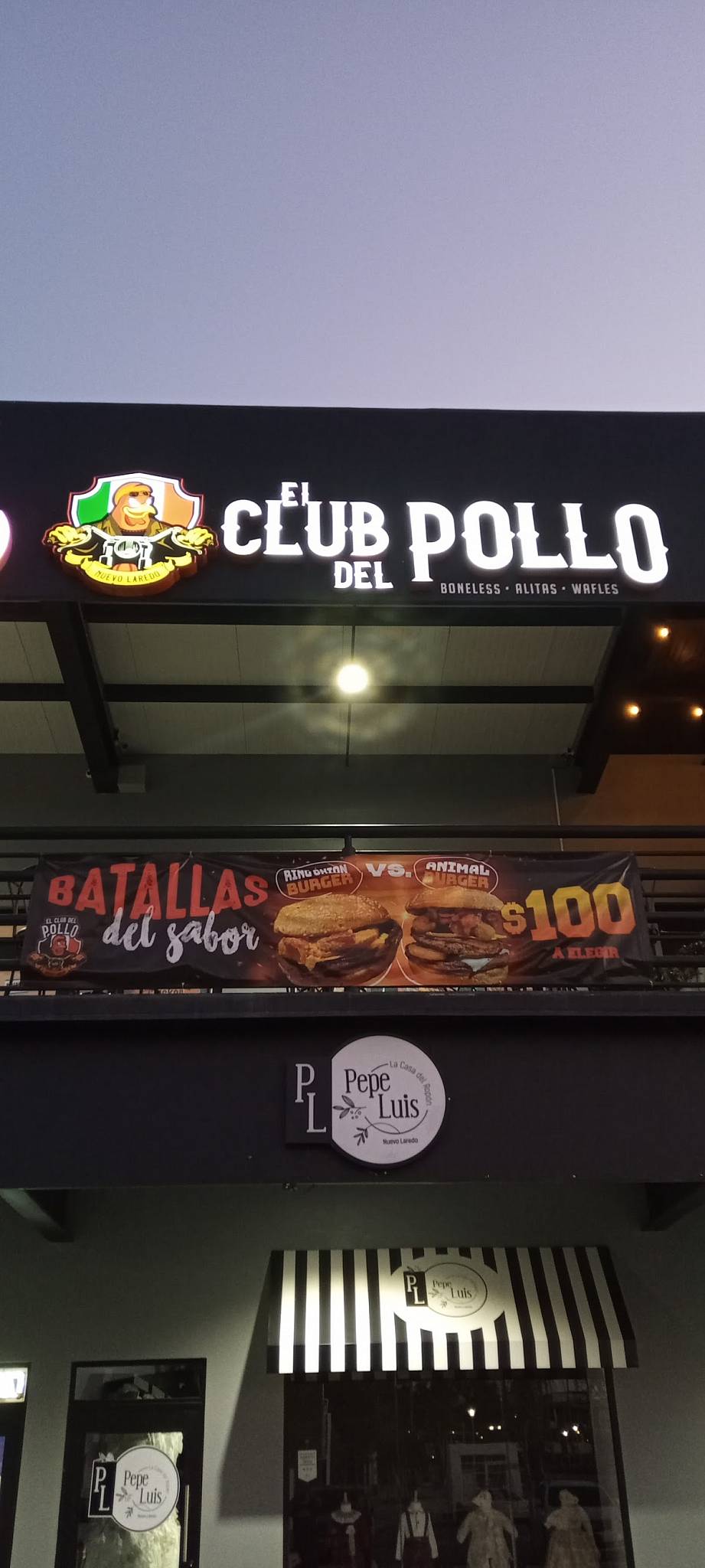 Carta de El Club Del Pollo, Nuevo Laredo, Av. Ocampo 3216