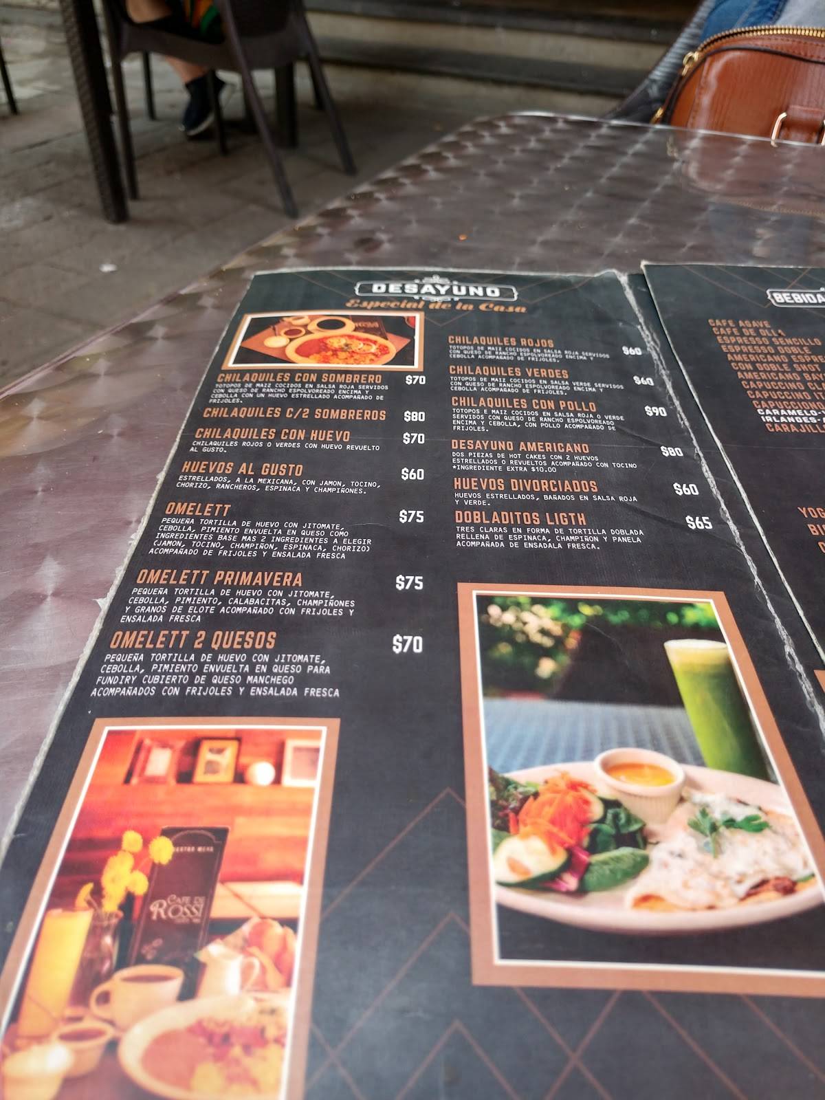 Carta de cafetería El Palomar, Tequila