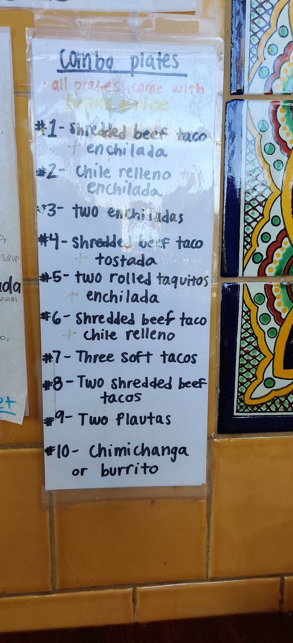 Menu at El Ranchito Taco Shop restaurant, Murrieta, Washington Ave