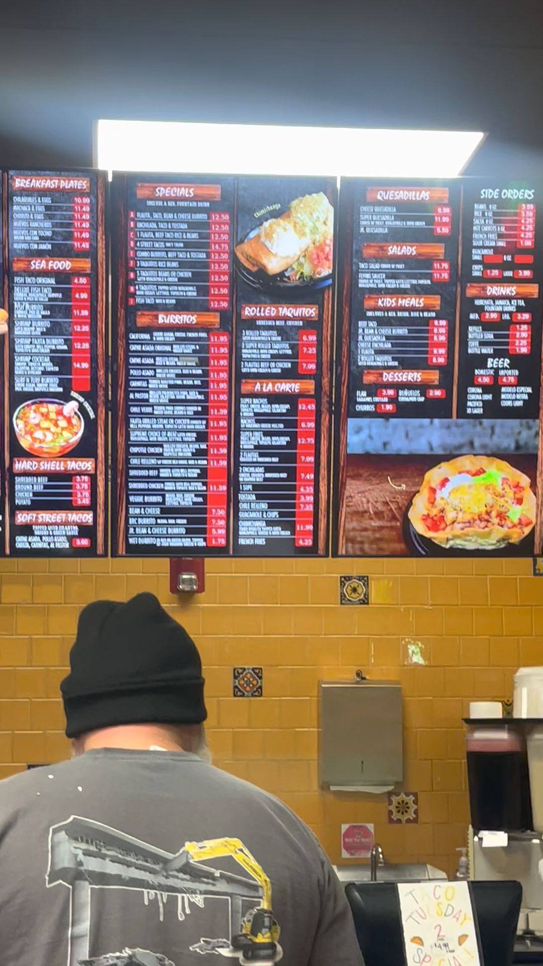 Menu at El Ranchito Taco Shop restaurant, Murrieta, Washington Ave