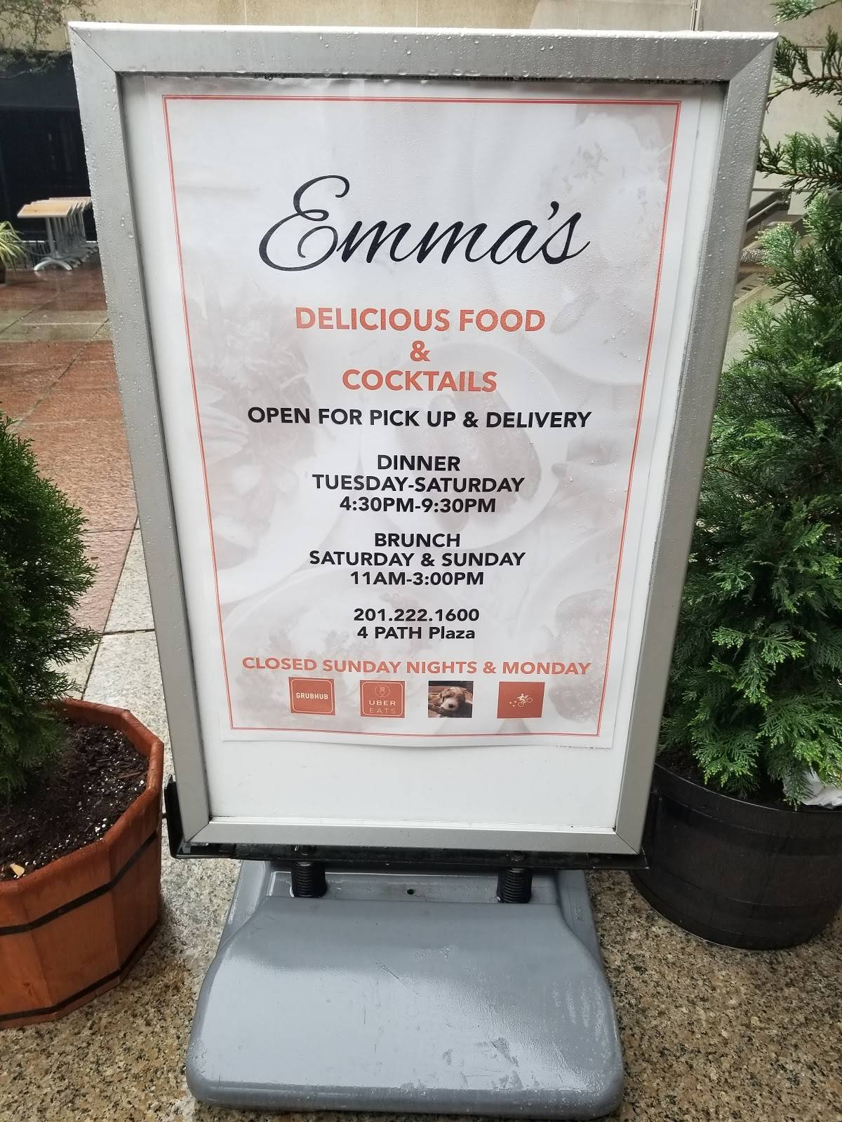 Menu at Emma's pub & bar, Jersey City, 4 Path Plaza