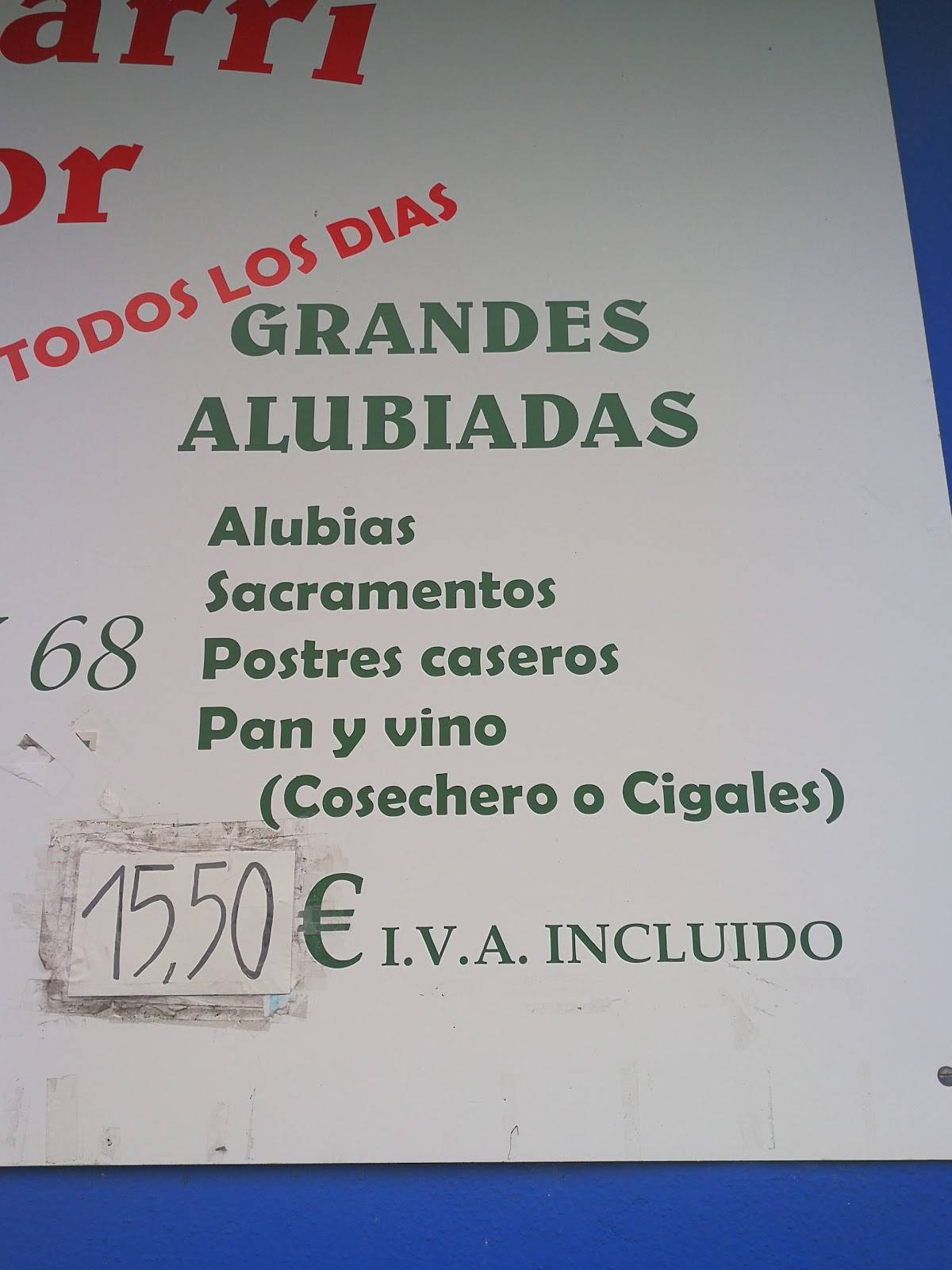Carta de Asador Restaurante MOTABARRI Erandio, Erandio, Leioa-Unbe ...