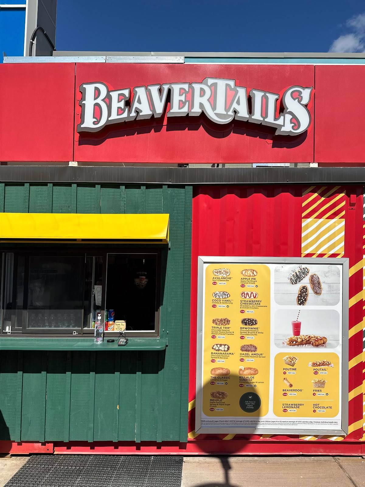 Menu at BeaverTails Toronto Premium Outlets fast food, Halton Hills ...