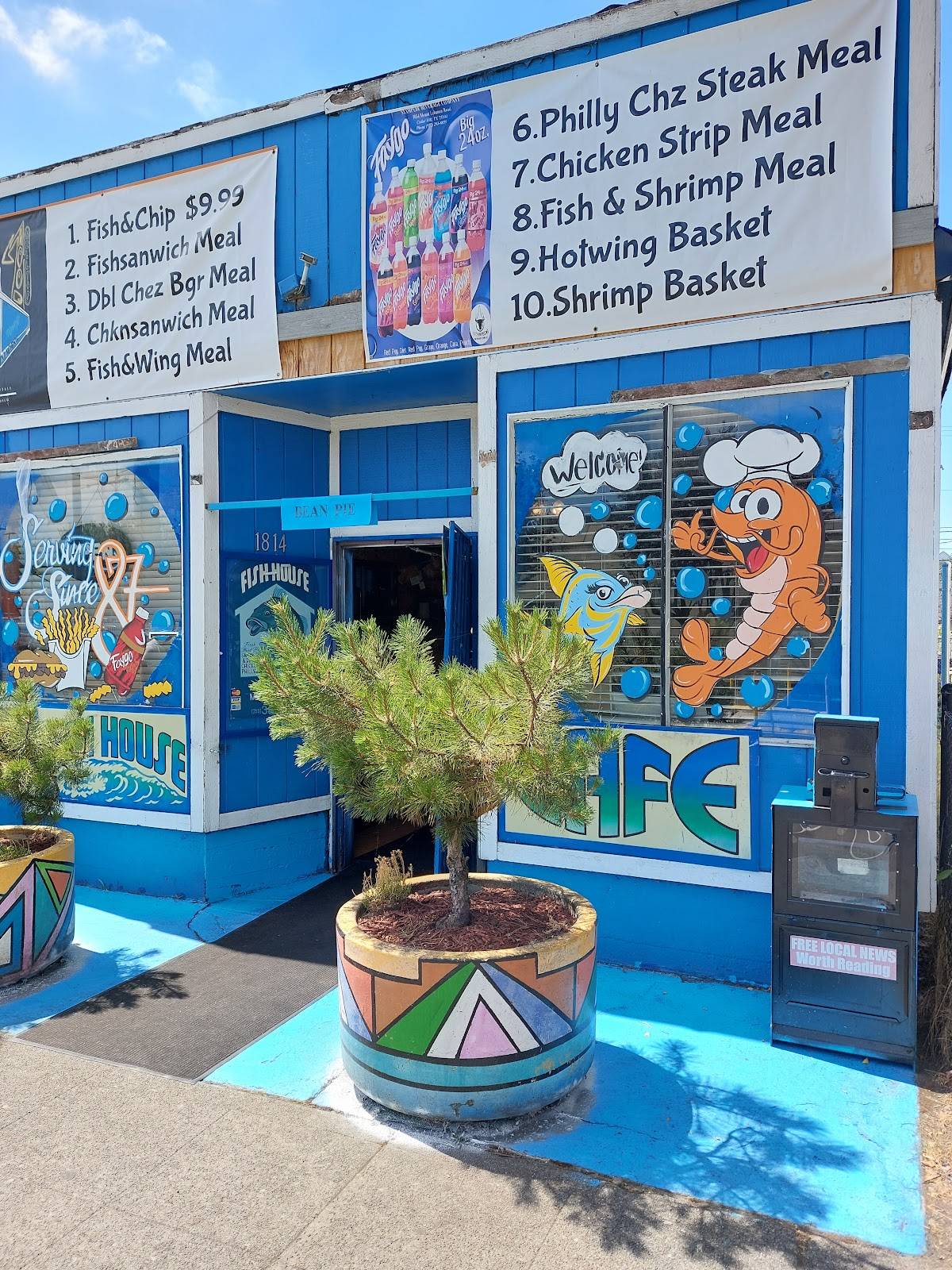 Menu at Fish House Cafe, Tacoma