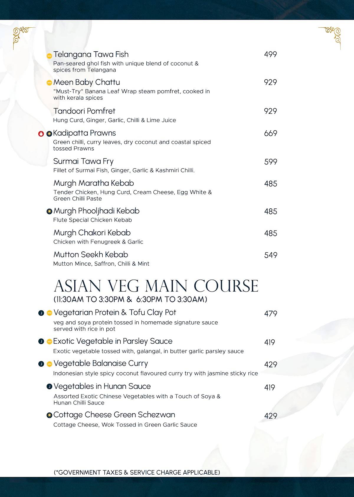 Menu at Flute 24 Hrs, Mumbai, 96/98
