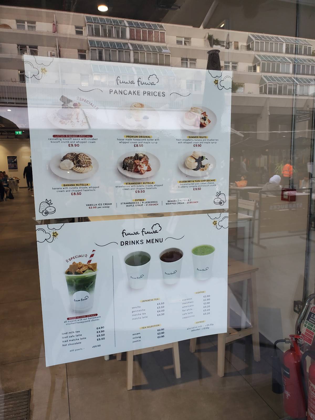 Menu at Fuwa Fuwa Café - Bloomsbury restaurant, London
