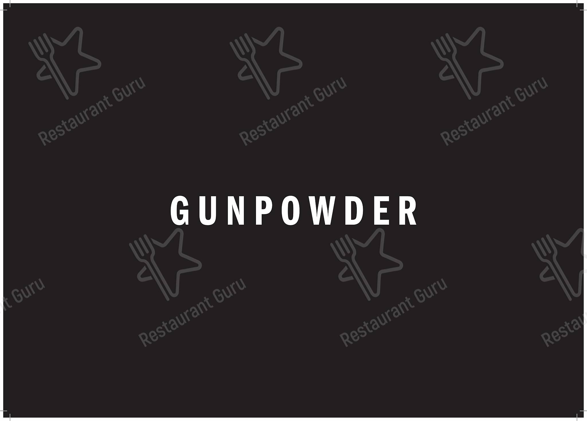 Menu at GUNPOWDER BAR & GRILL, Clondalkin