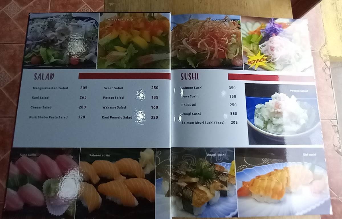 Menu at GanChan Japanese Restaurant, Malolos