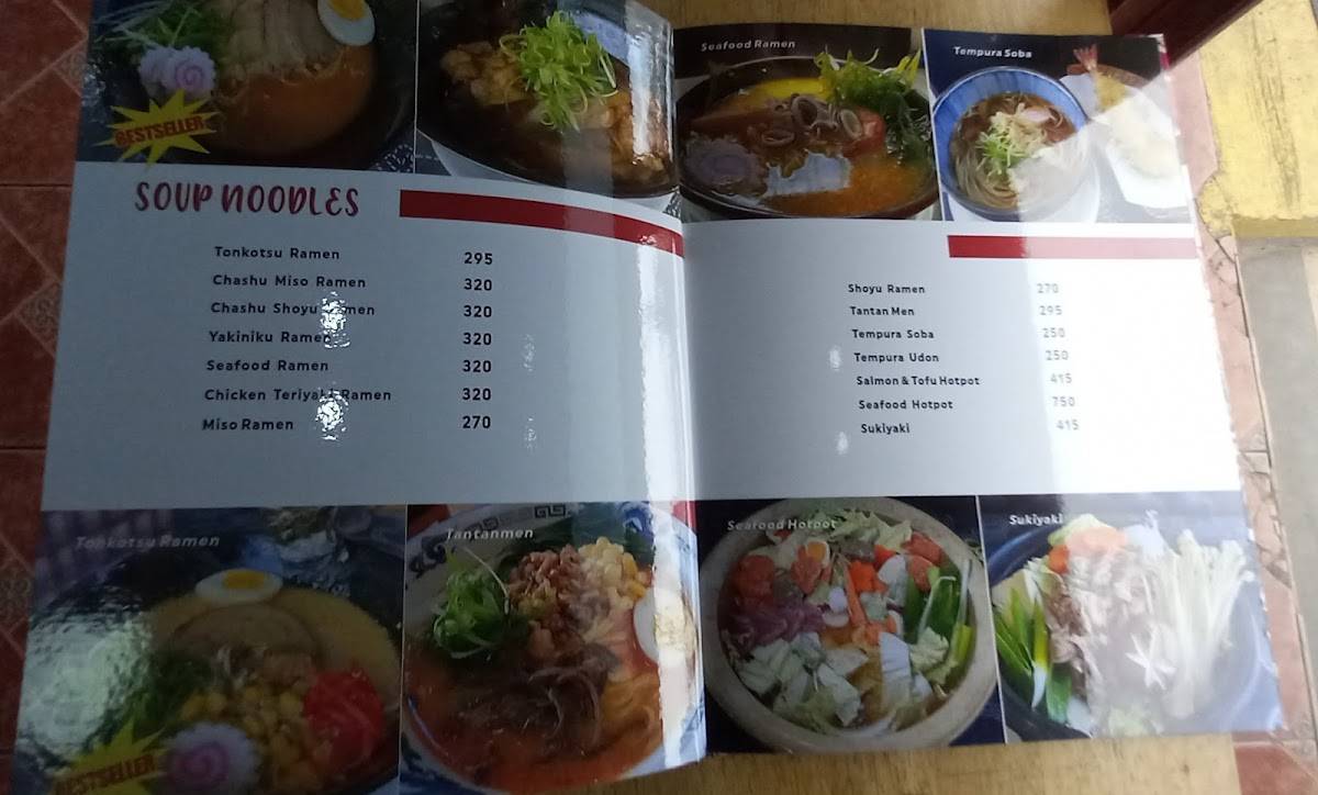 Menu at GanChan Japanese Restaurant, Malolos