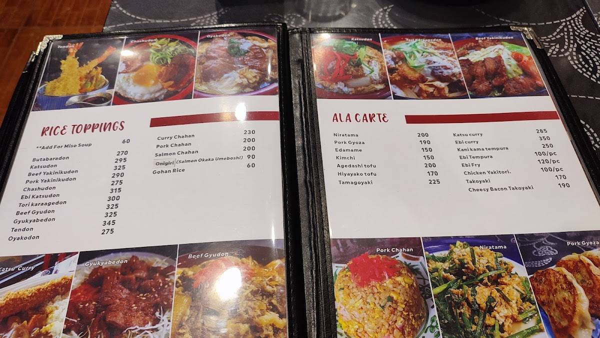 Menu at GanChan Japanese Restaurant, Malolos