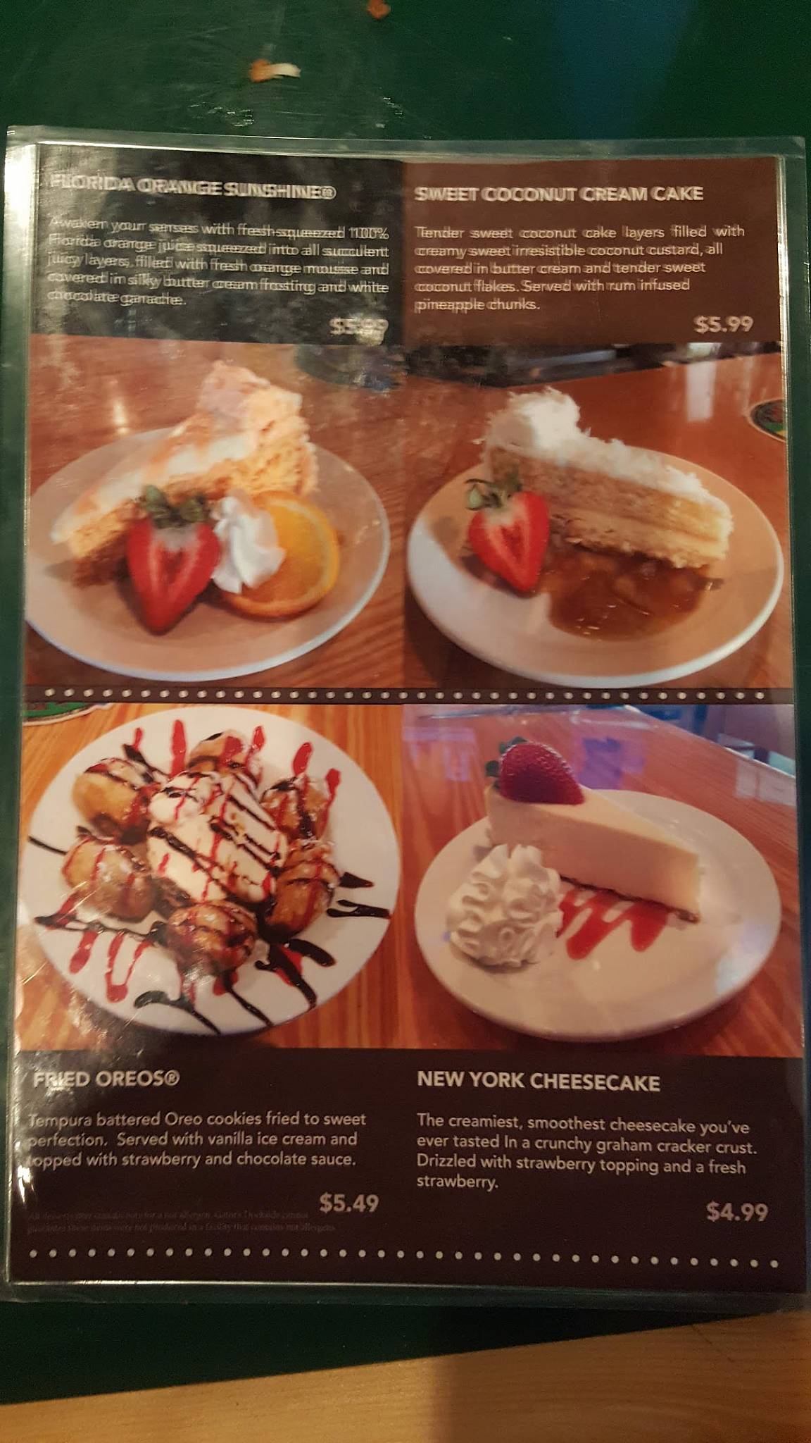 Menu at Gator's Dockside Lake City pub & bar, Lake City