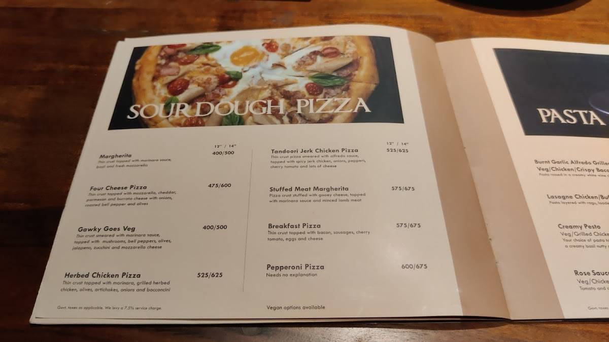 Menu at Gawky Goose, Bengaluru