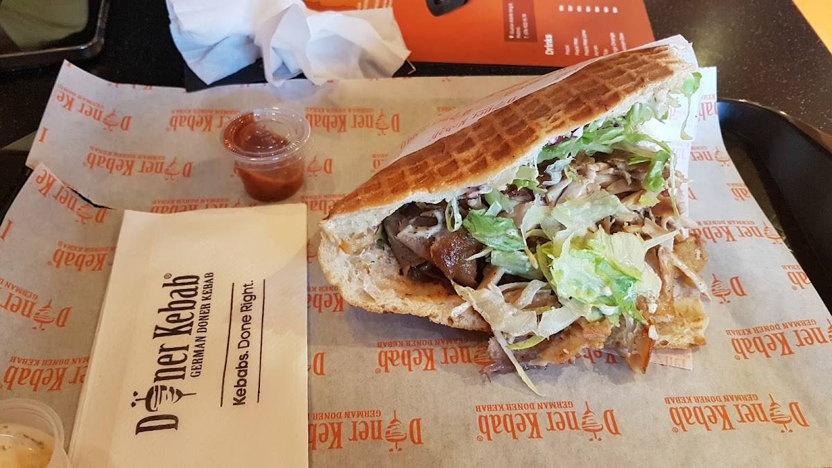 Menu at German Döner Kebab restaurant, Malmö, Gustav Adolfs torg 6
