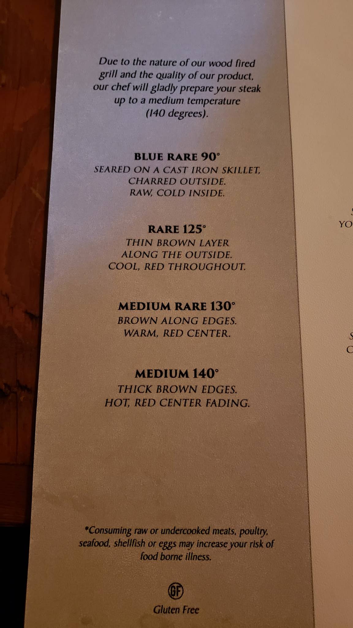 Menu at Grotto Wood-Fired Grill and Wine Cave pub & bar, Eureka Springs