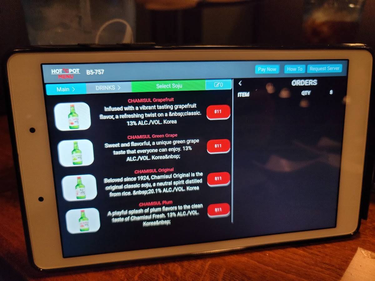 Menu at HOT°C POT restaurant, Fountain Valley