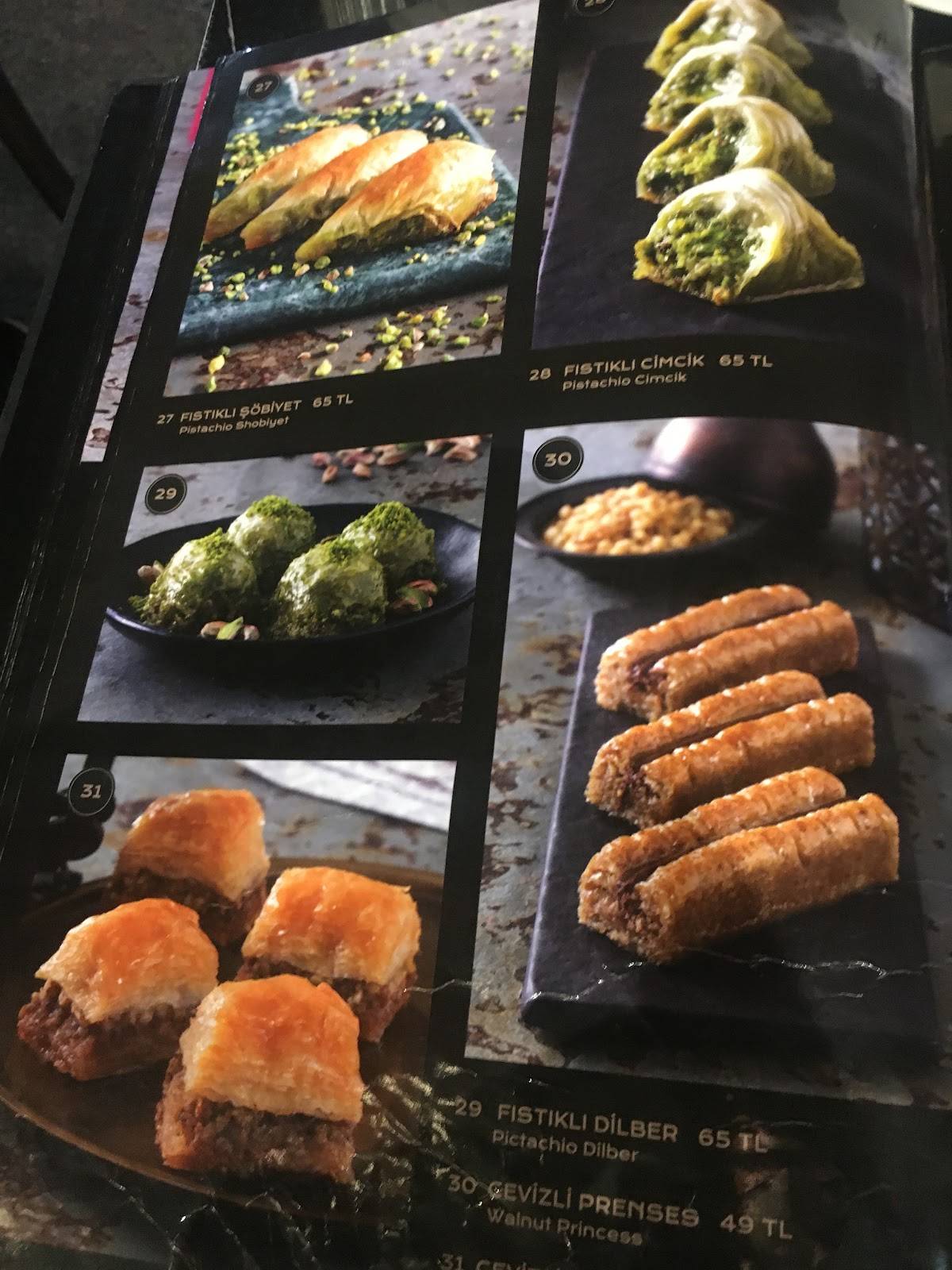 Menu at Hafız Mustafa 1864 Meydan, Istanbul, Sıraselviler Cd. No:7/B