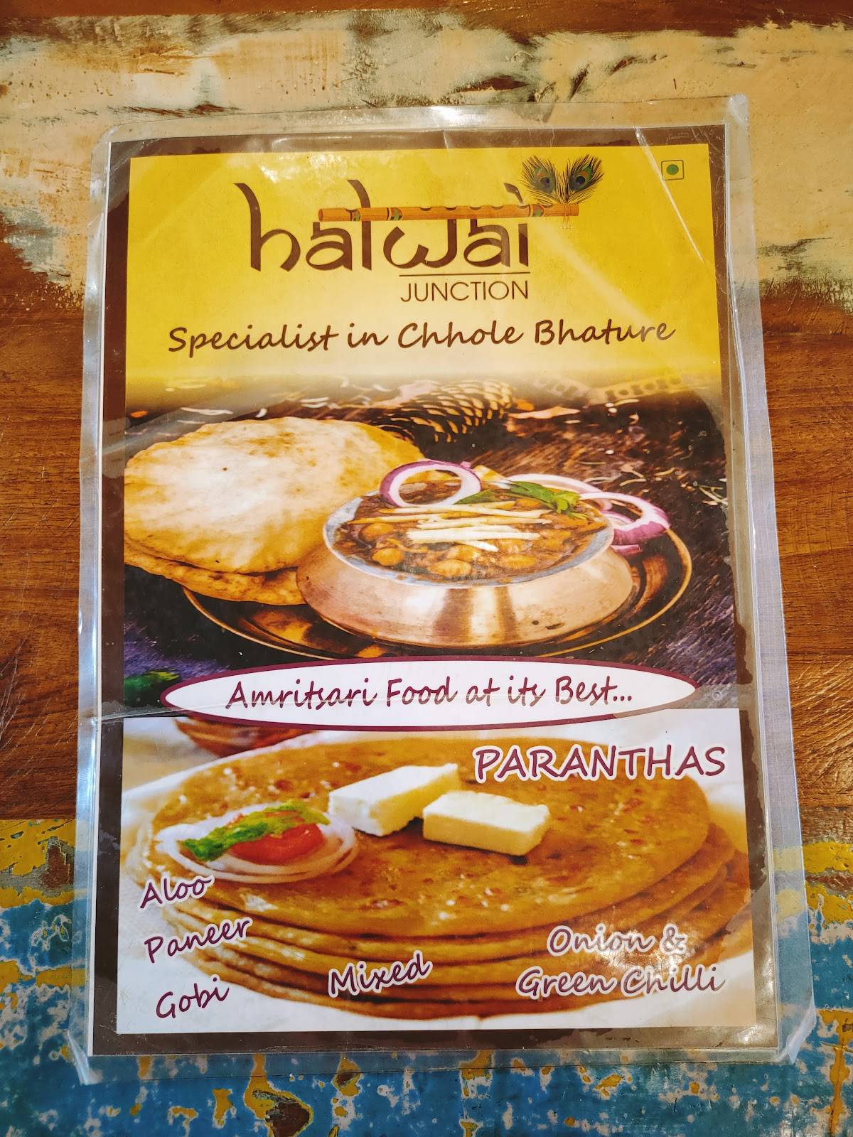 Menu at Halwai Junction, Bengaluru, 3HXF+995