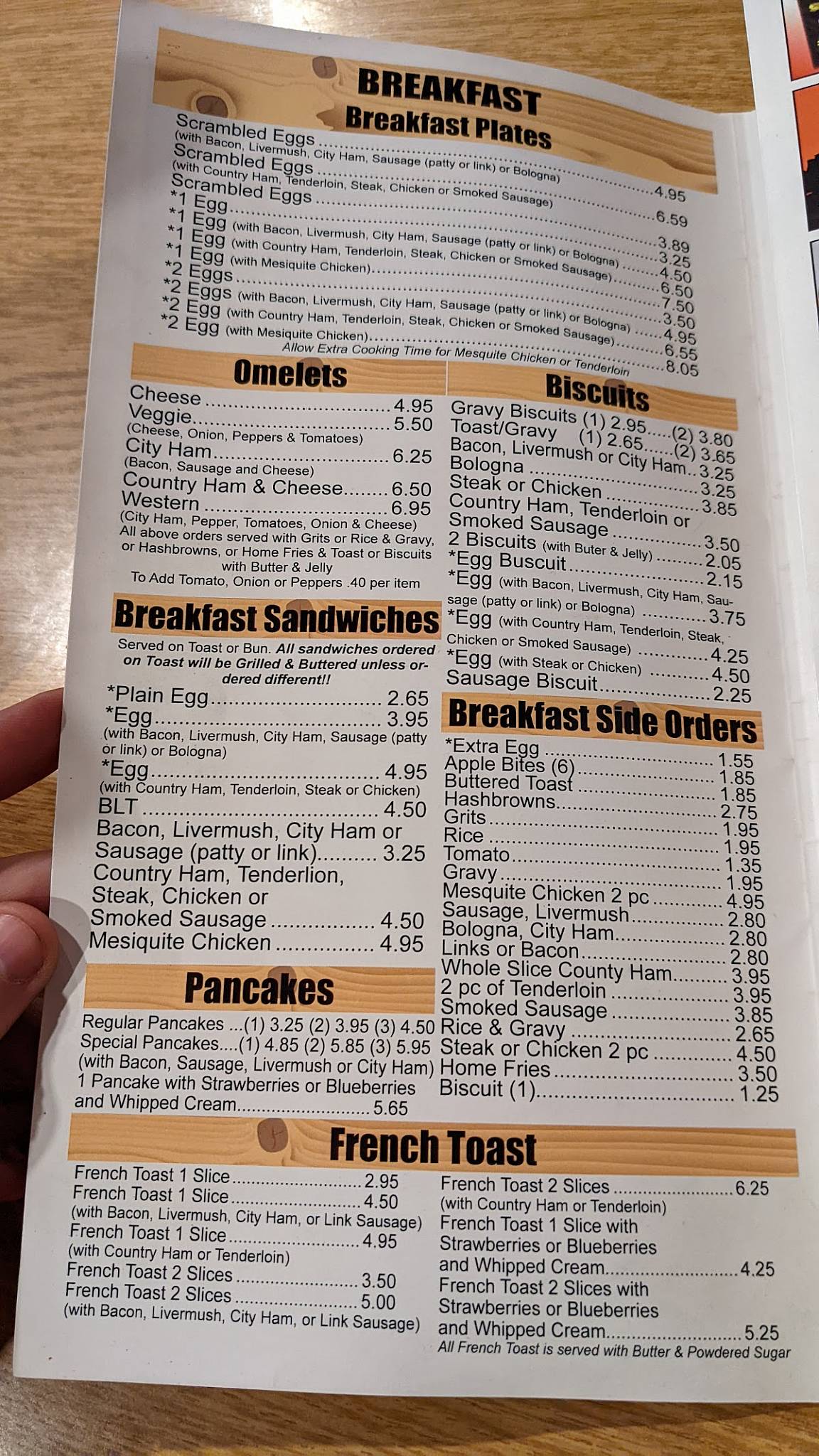 Menu at Hendrix Barbecue, Spencer, 615 Salisbury Ave