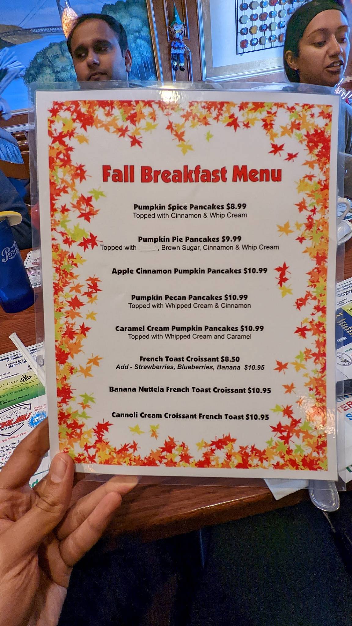 Menu at Stony Point Family Diner restaurant, Stony Point