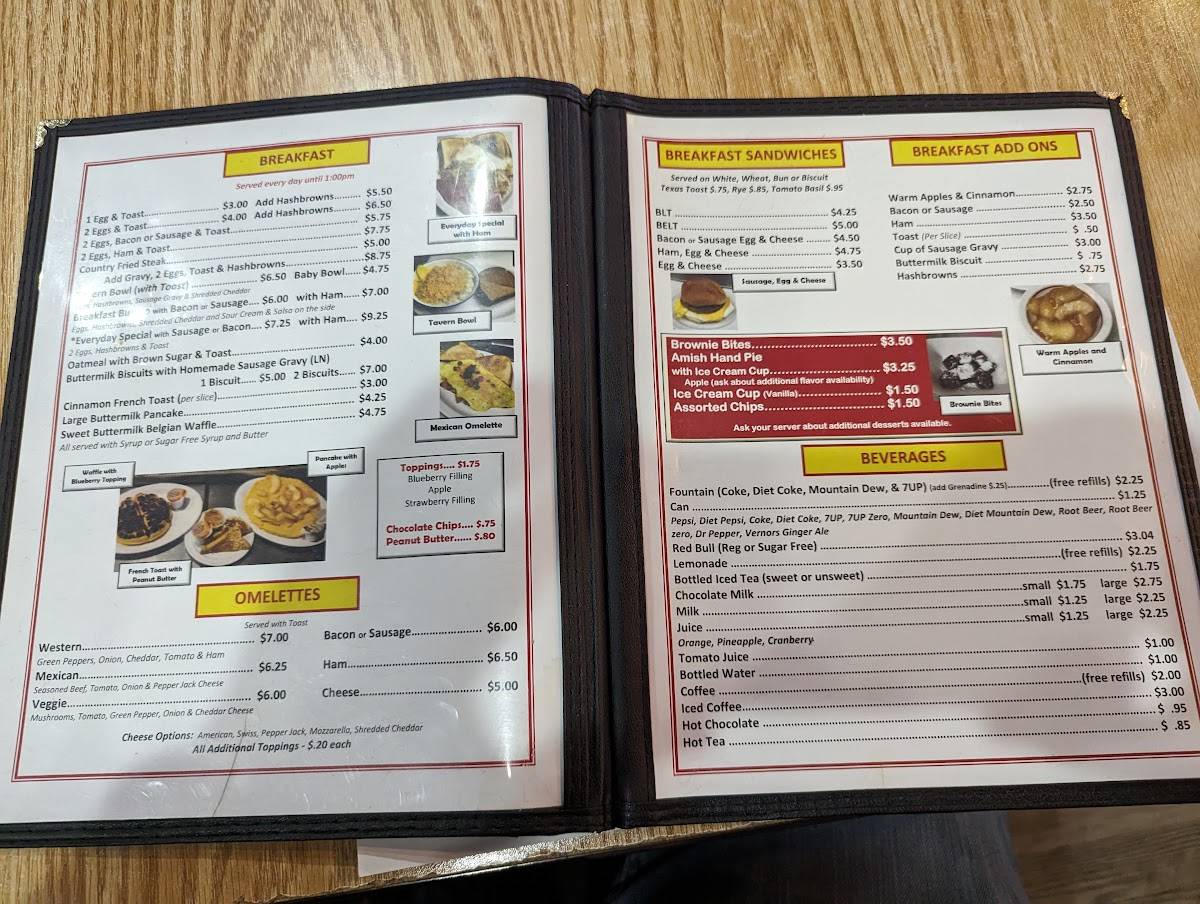 Menu at Home Tavern pub & bar, Logan