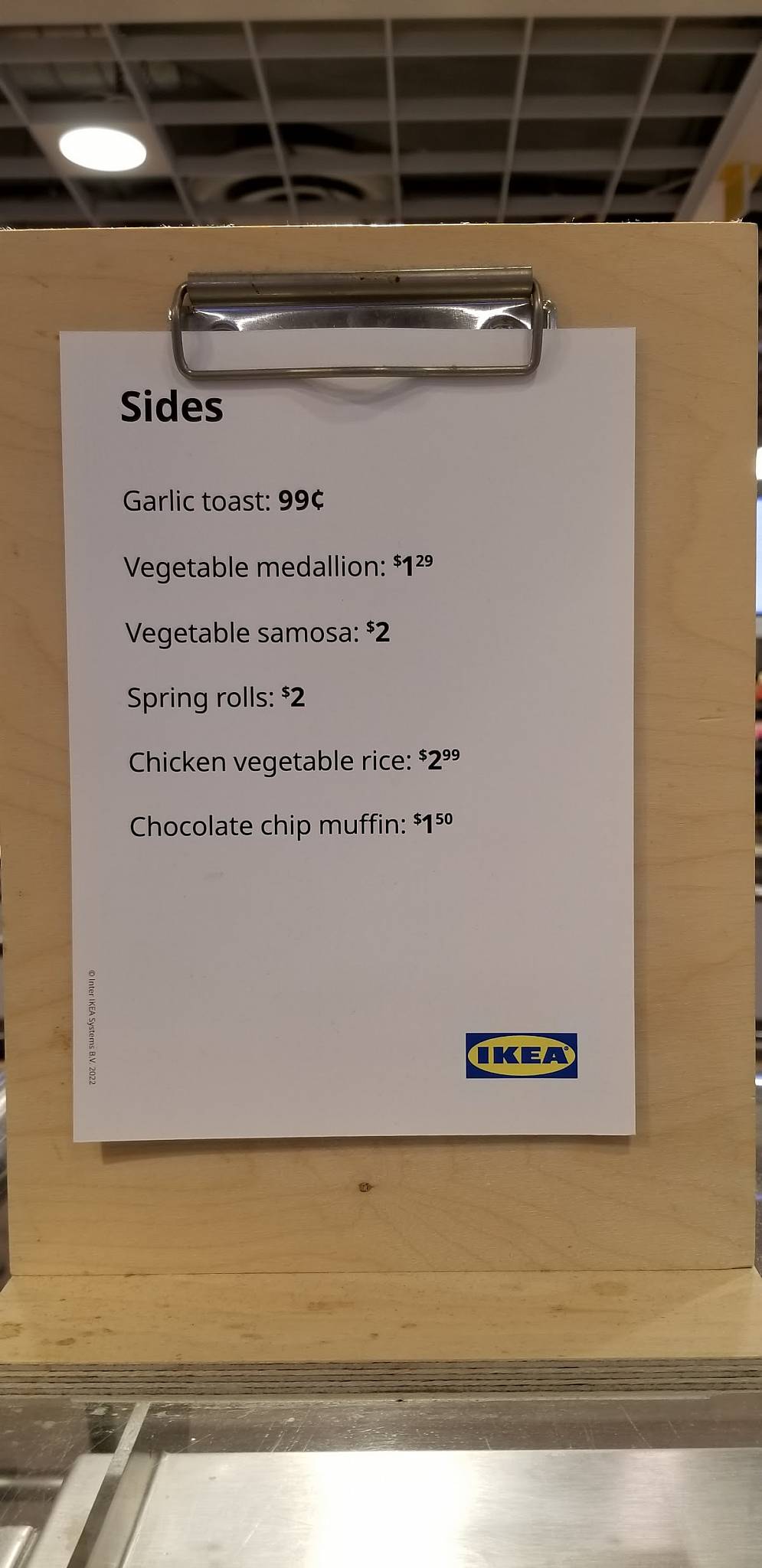 Menu at IKEA Vaughan - Restaurant, Vaughan