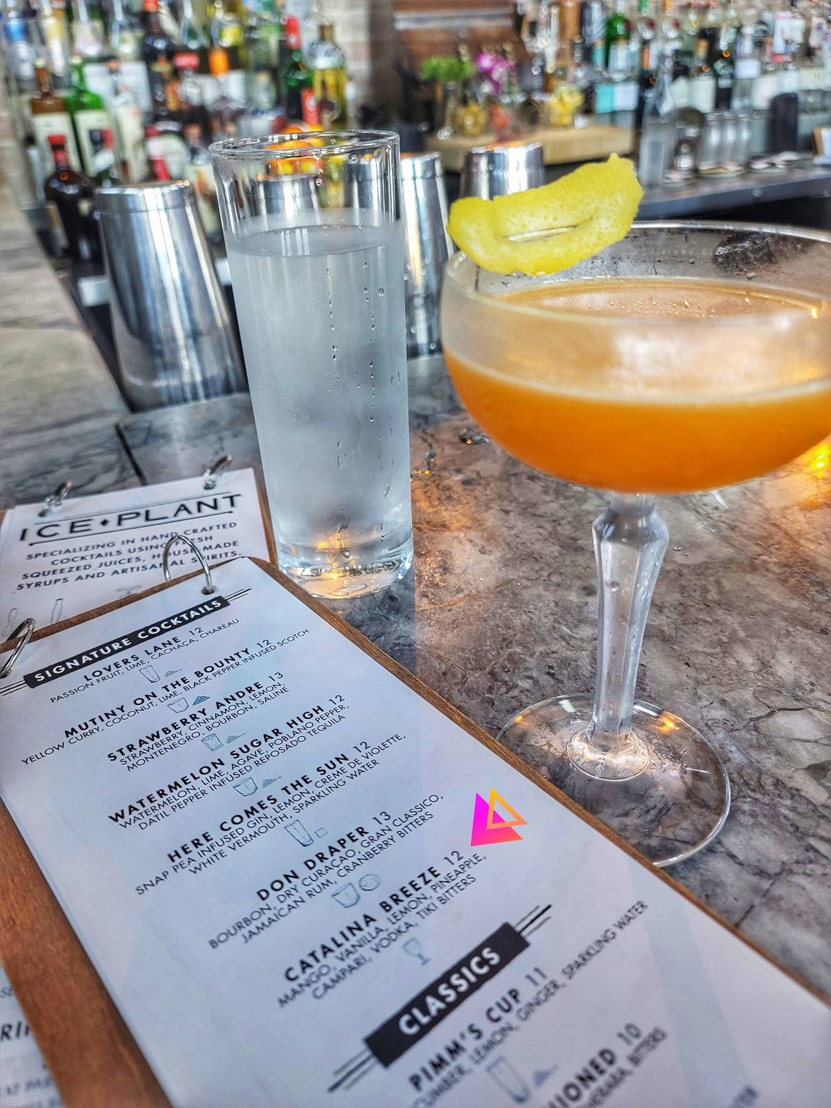 Menu at Ice Plant Bar, St. Augustine