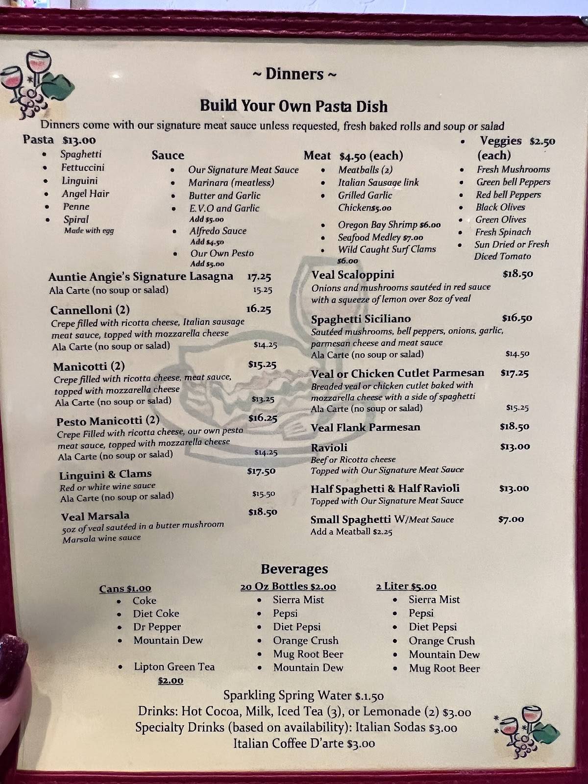 Menu at Italian To Go / Bit Of Italy restaurant, Nampa