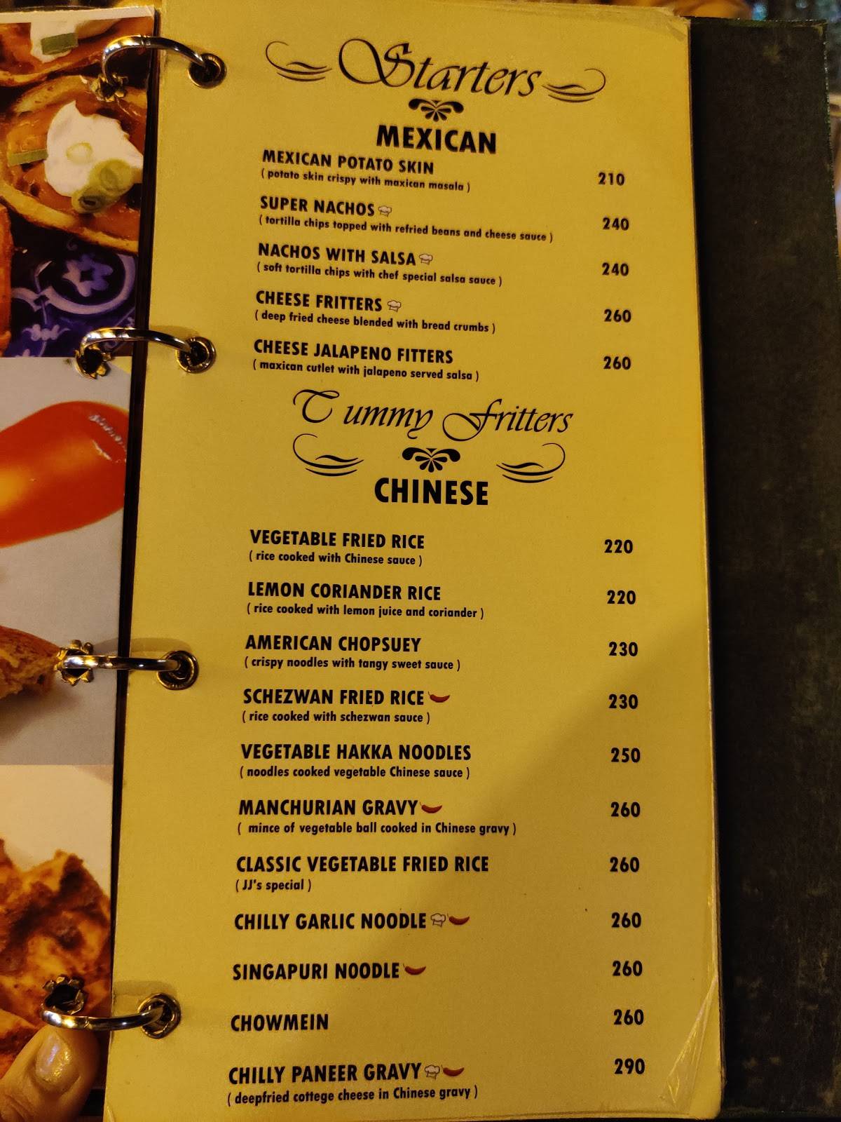 Menu at Jaipur Jungle, Udaipur, 3rd Floor