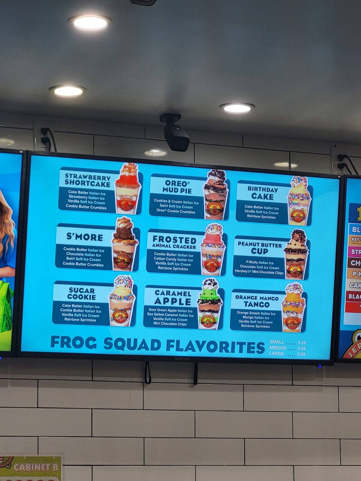 Menu at Jeremiah's Italian Ice desserts, Zephyrhills