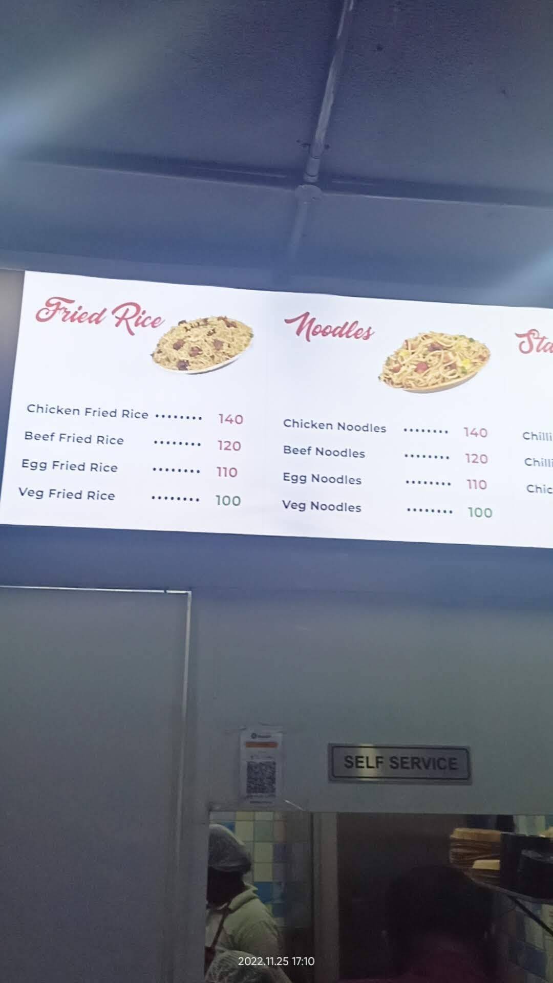 Menu at Just Fried Rice, Chennai