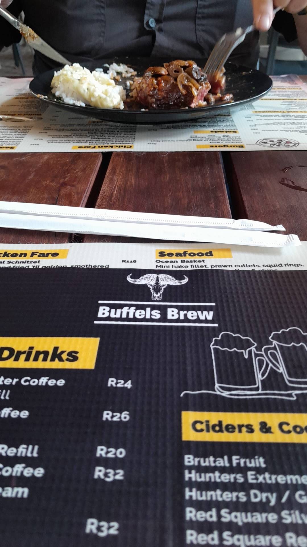 Menu at Kenny Gee's Restaurant Rustenburg, Rustenburg