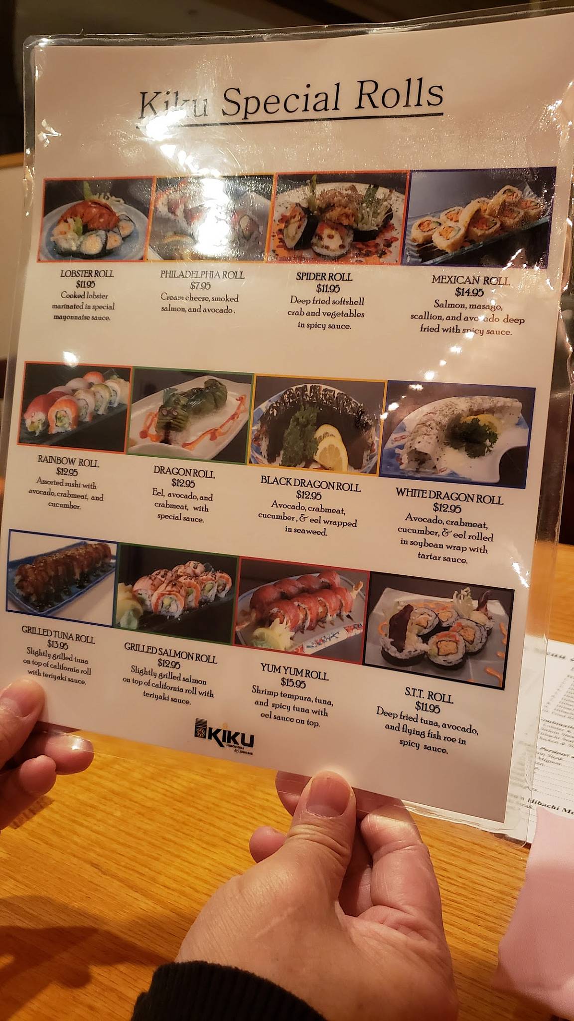 Menu at Kiku Restaurant, Paramus, 365 NJ-17