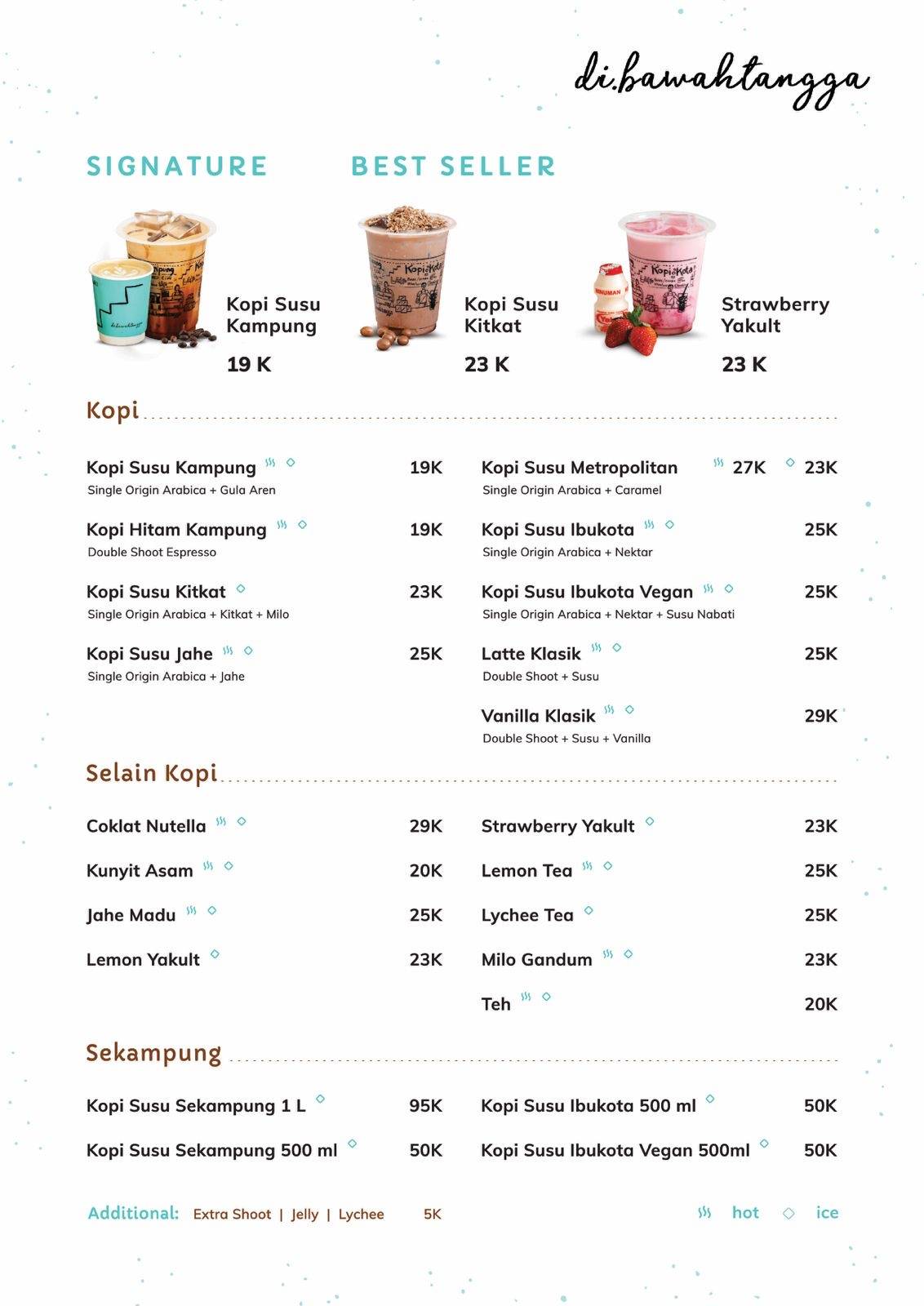 Menu at Kopi Di Bawah Tangga Lippo Cikarang, Bekasi Regency