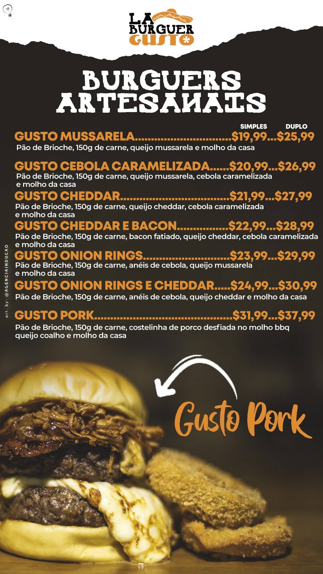 Menu em La Burguer Gusto restaurante, Manaus