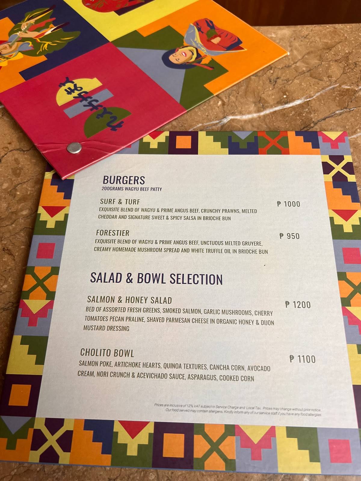 Menu at Dip (Nikkei Restaurant), Lapu-Lapu City