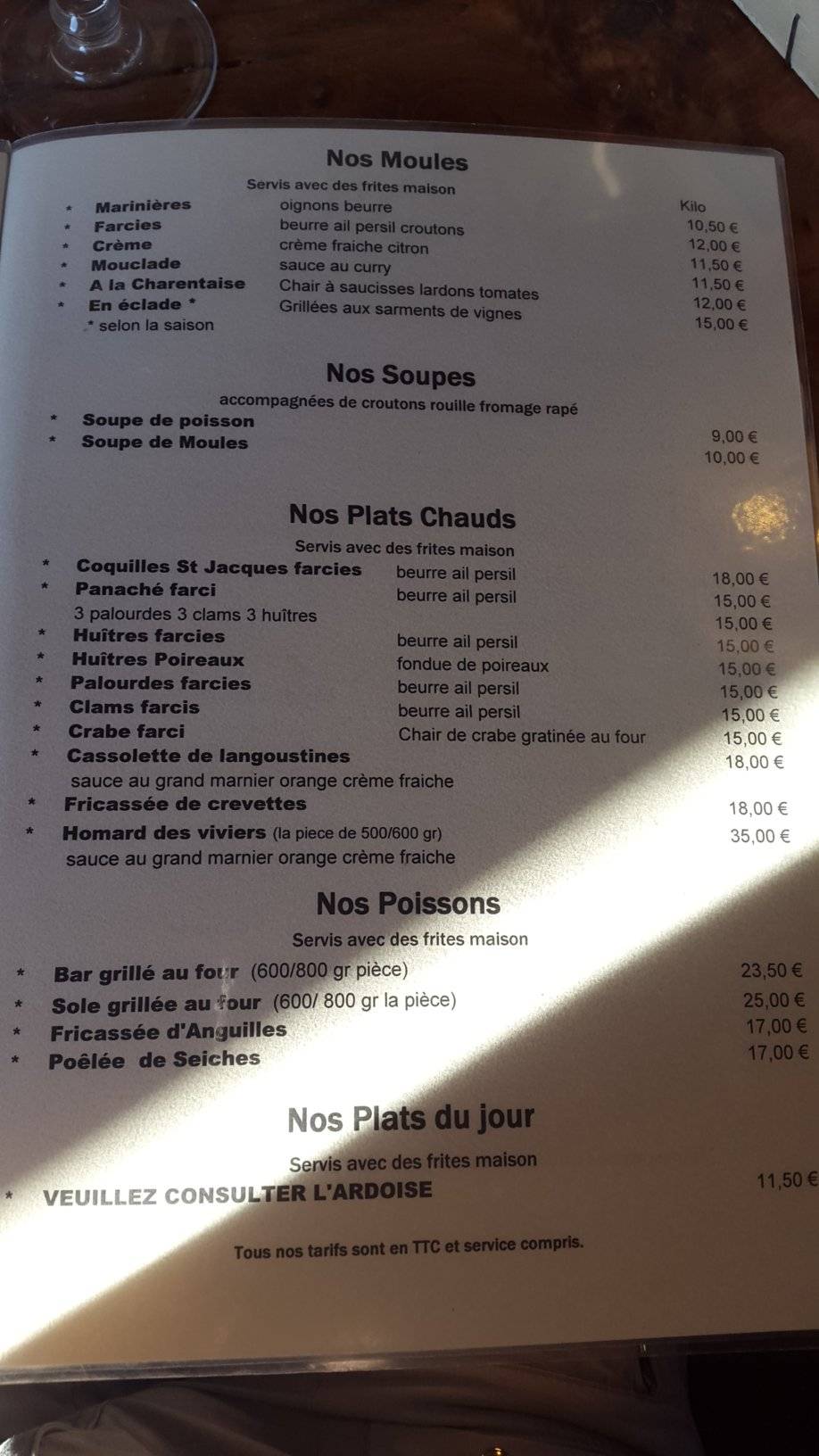 Menu au Le Cayenne Marennes restaurant, Marennes, 19 Rue des Martyrs