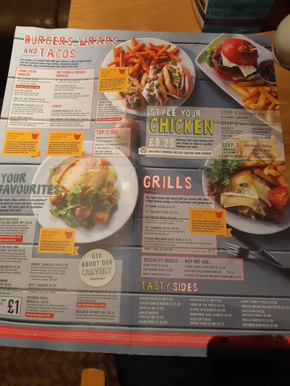 Menu at Chain Runner pub & bar, Livingston