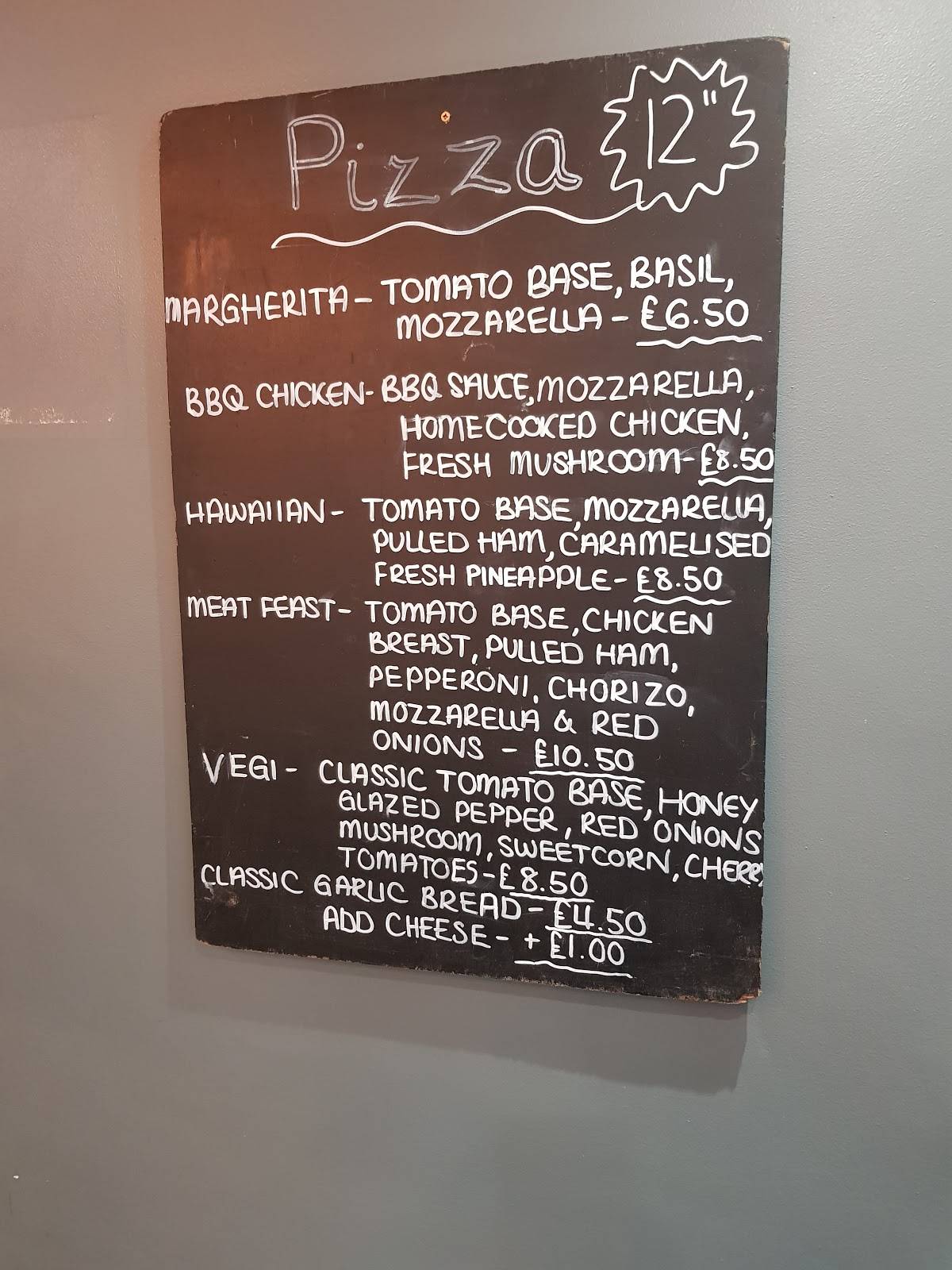 Menu at Tir A Môr fast food, Llanrwst