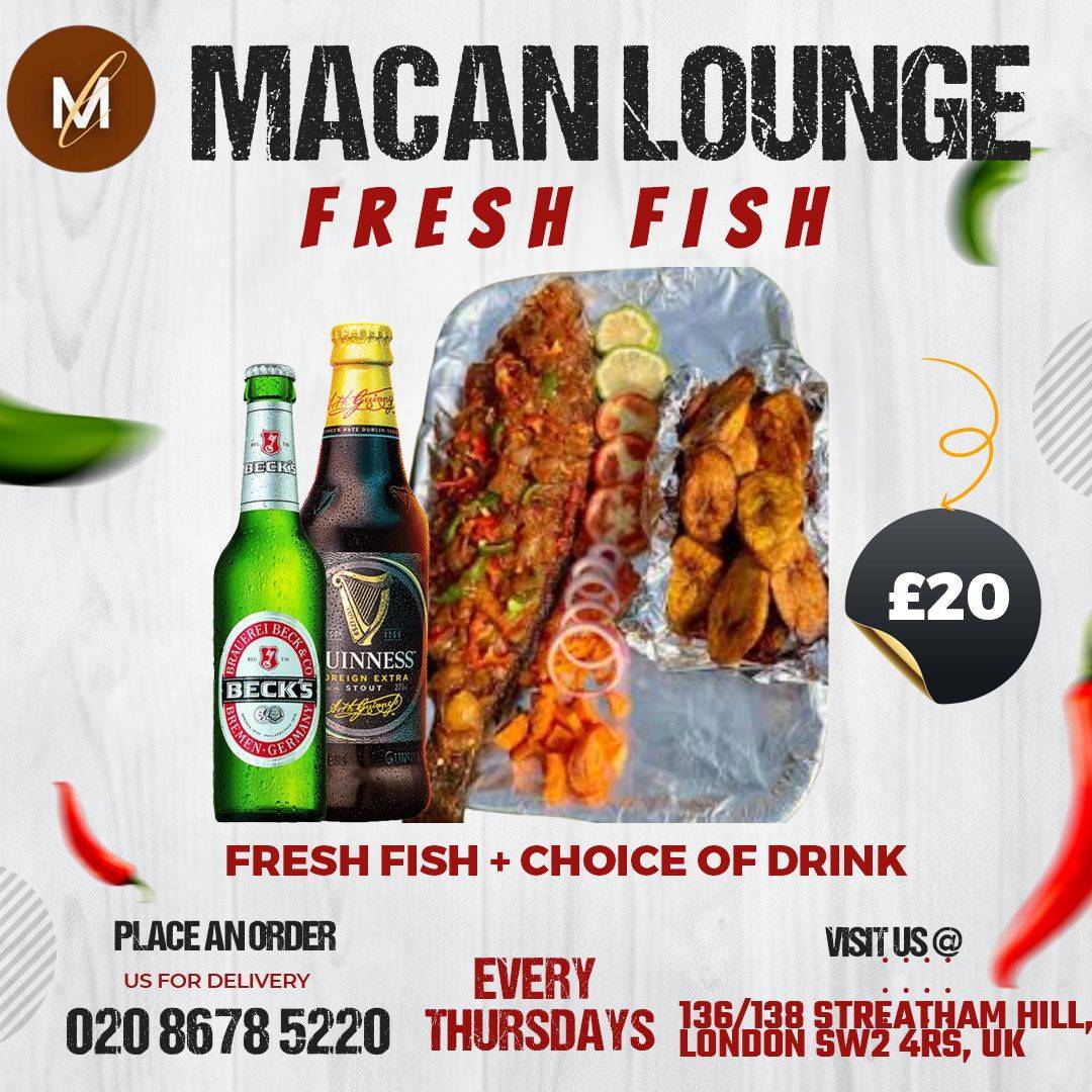 Menu at Macan Lounge restaurant, London