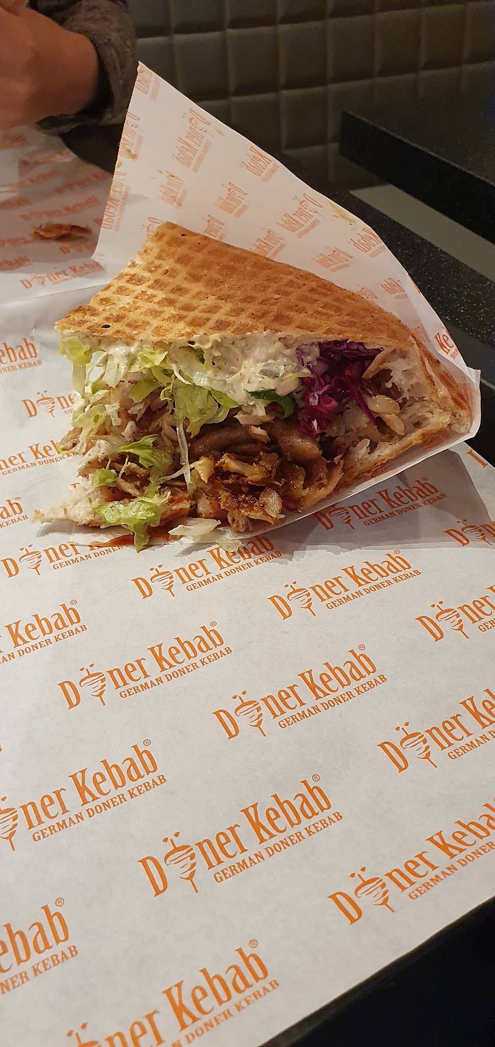 Menu at German Döner Kebab restaurant, Malmö, Gustav Adolfs torg 6