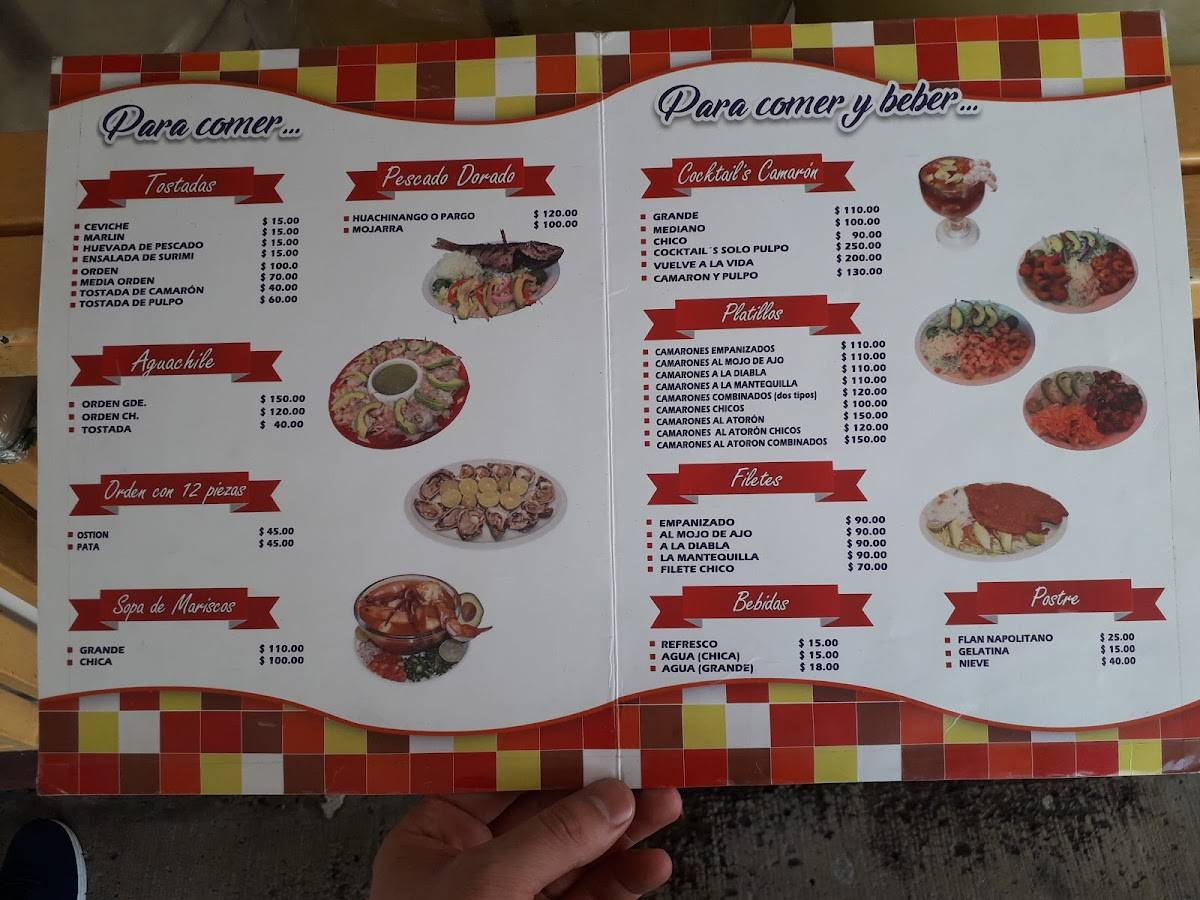 Carta del restaurante Mariscos El Atorón, Zapopan, Calz Federalismo 1733