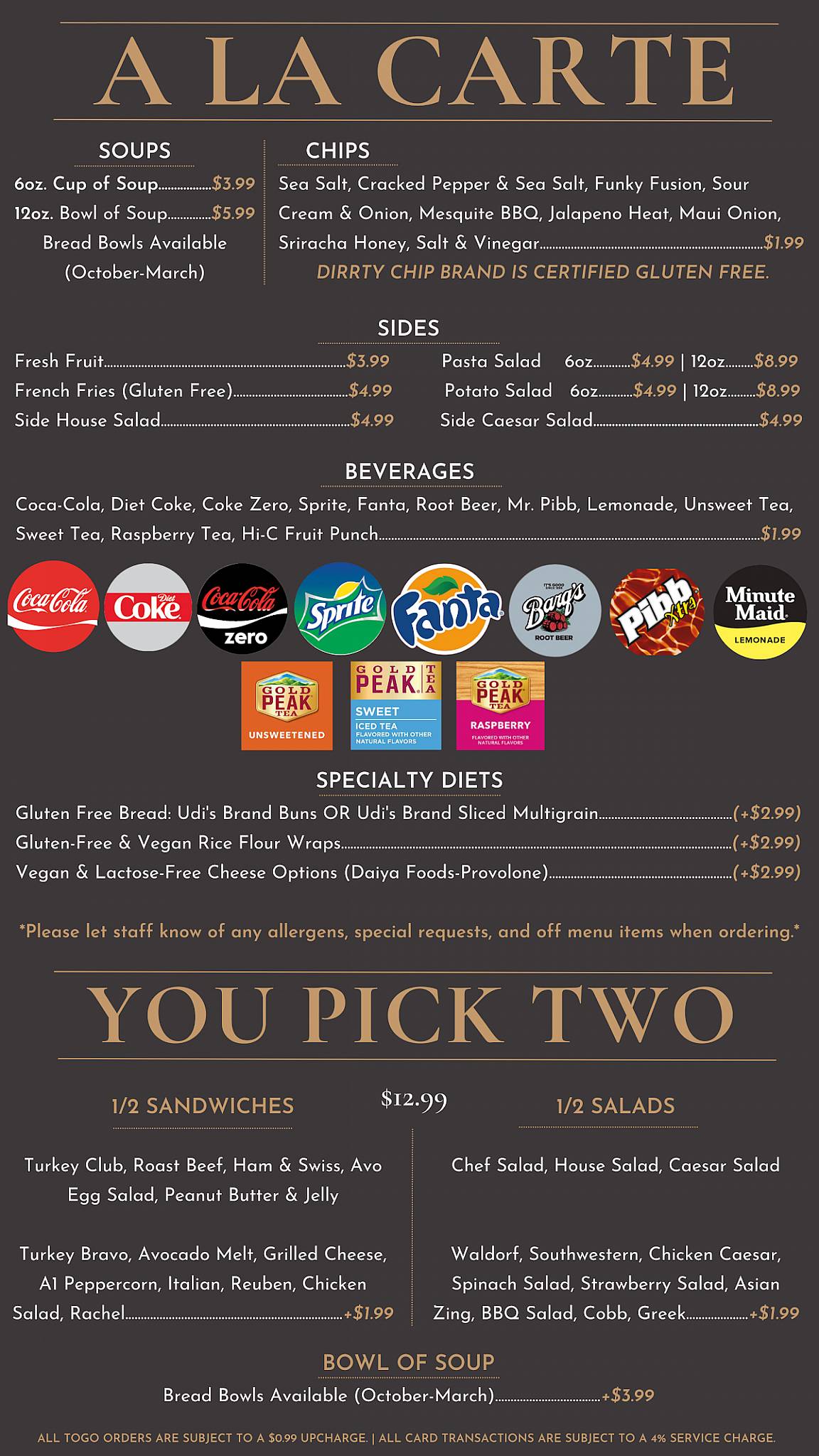 Menu at Maxine's On Green restaurant, Crawfordsville