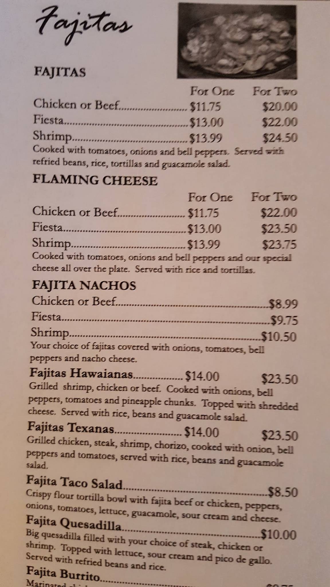 Menu at El Comal Mexican Restaurant, McCalla, AL-216 A