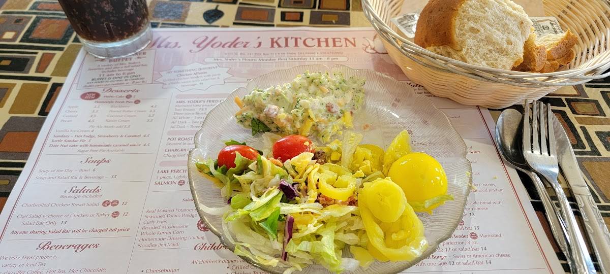 Menu at Mrs Yoders Kitchen restaurant, Mount Hope