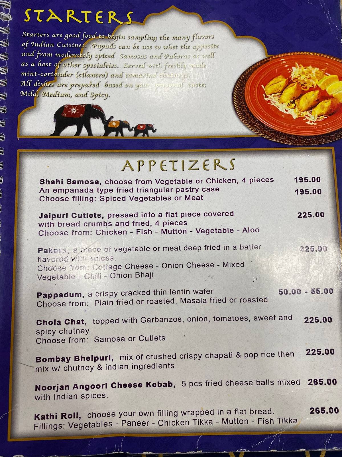 Menu at New Bombay Authentic Indian Cuisine restaurant, Makati ...