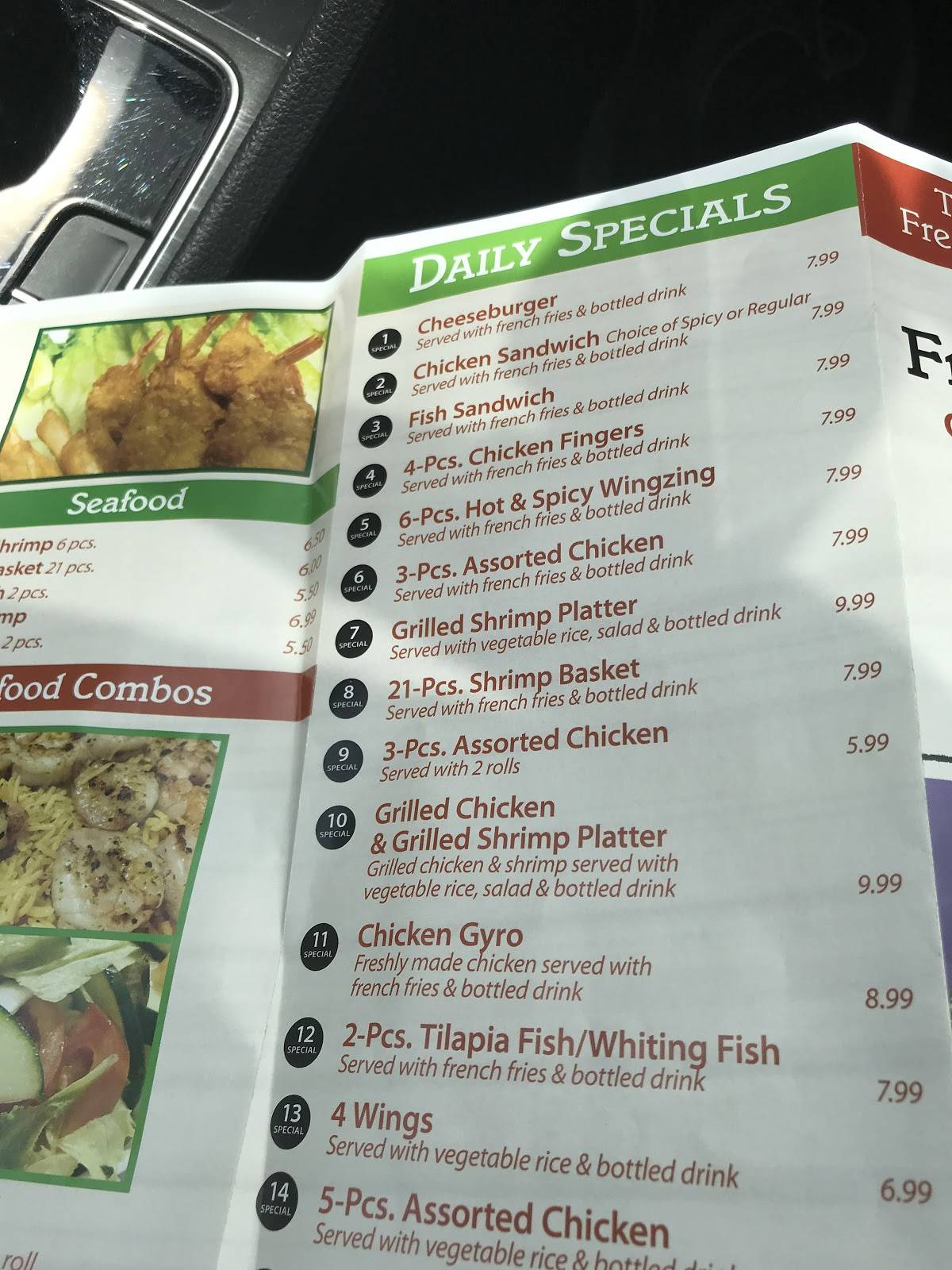 Menu at New York Fried Chicken Rt 273 restaurant, New Castle