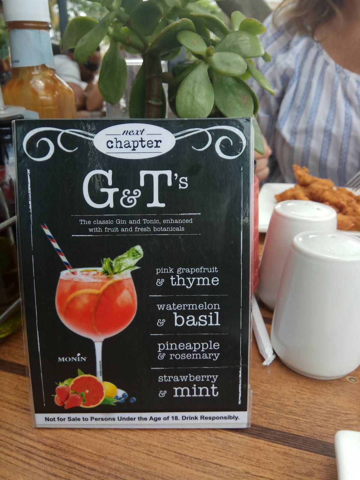 Menu at Next Chapter Restaurant, Durban