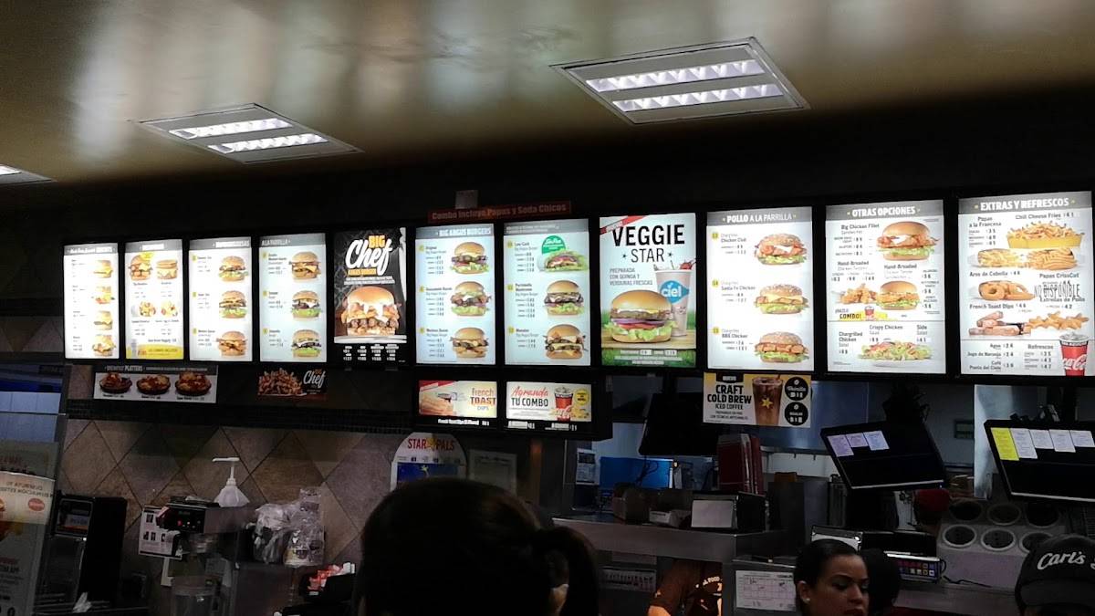Menu at Carl's Jr restaurant, Nogales, Blvd. El Greco 45-int B06