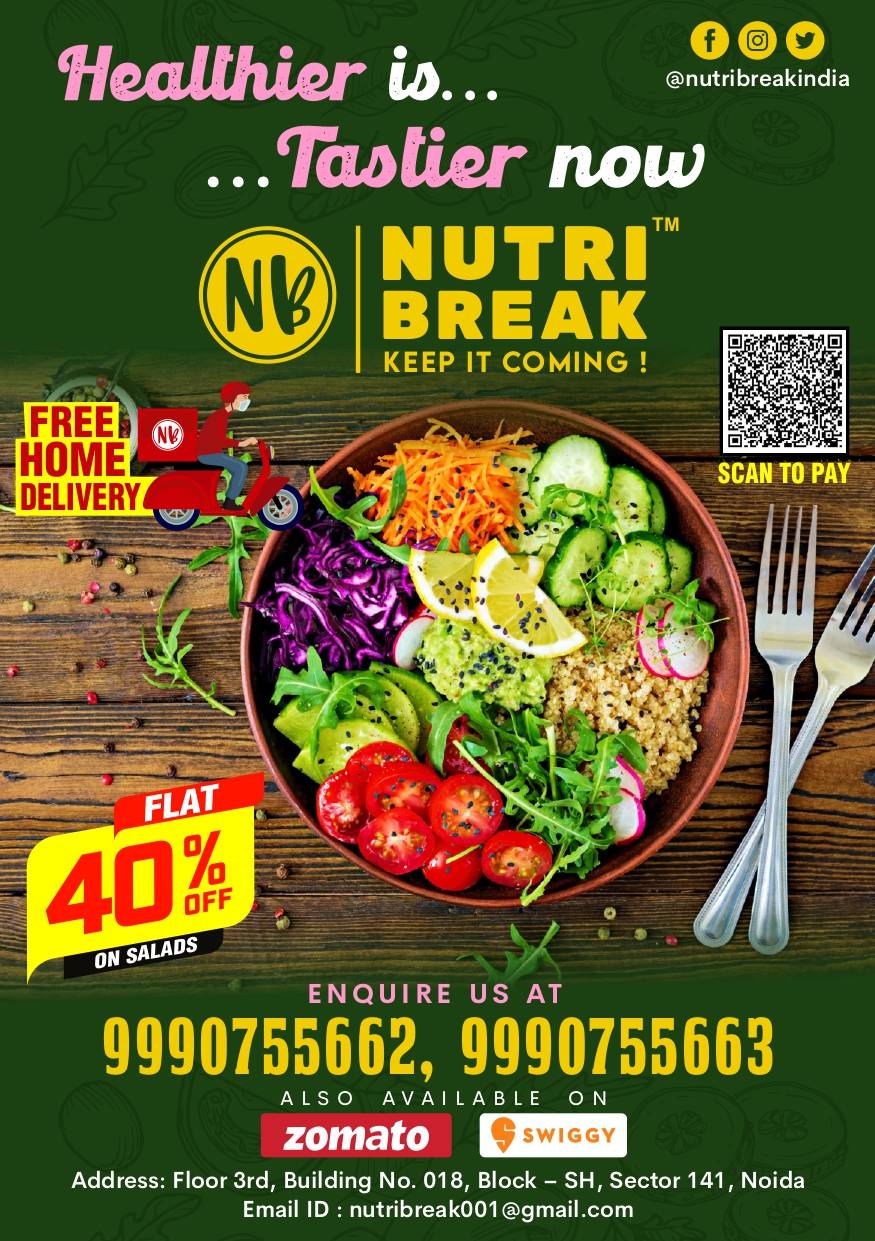 Menu at Nutri Break, Noida